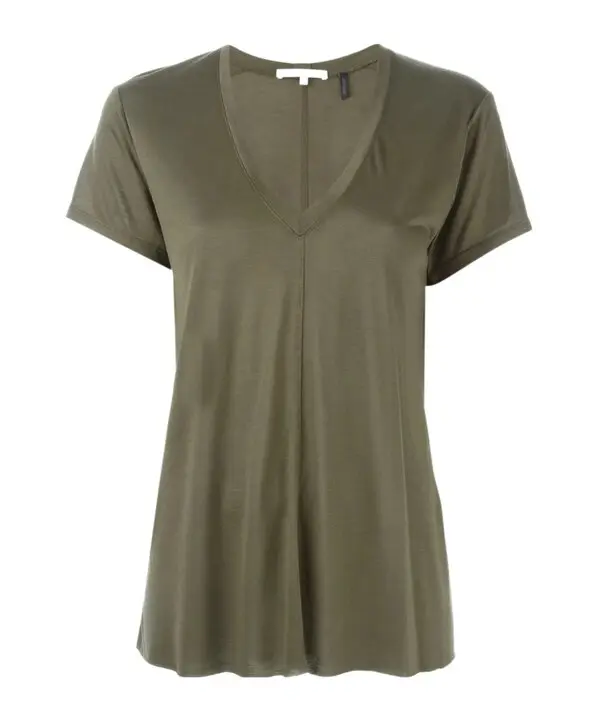 Helmut Lang V-neck Short Sleeve T-shirt