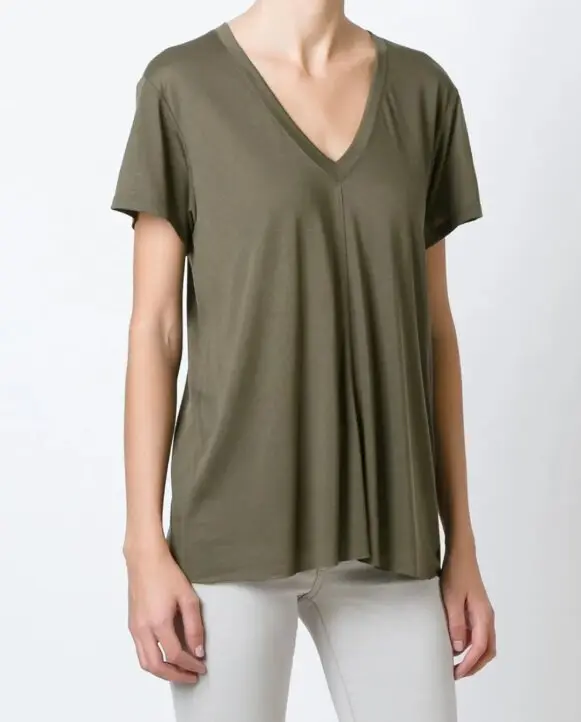 Helmut Lang V-neck Short Sleeve T-shirt