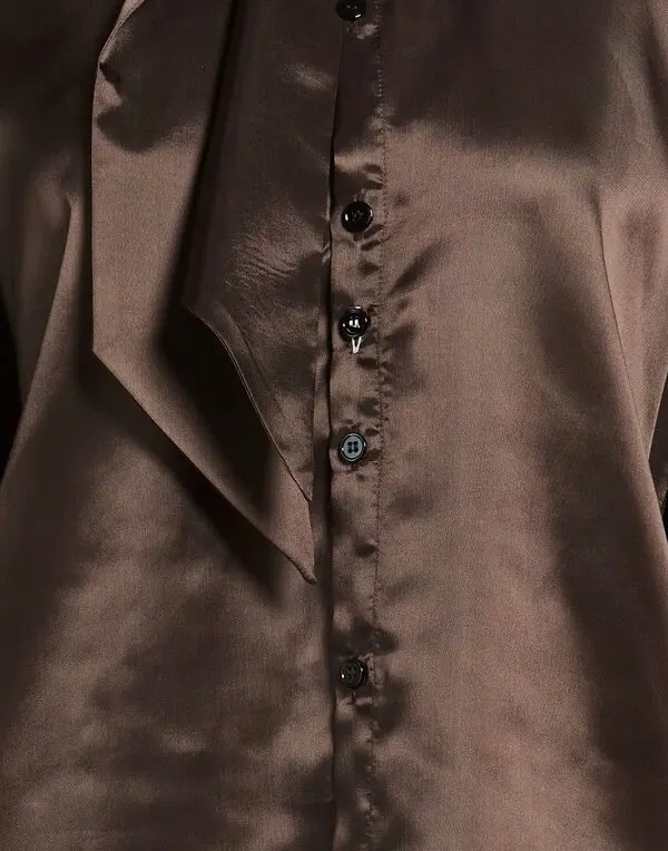 MAISON MARGIELA Satin Bow Detail Blouse