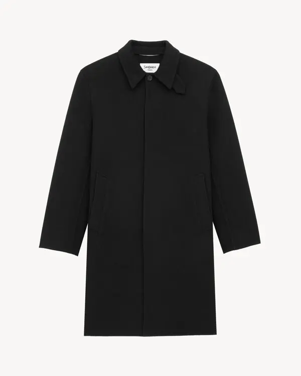 Saint Laurent Button Detailed Knee-length Coat