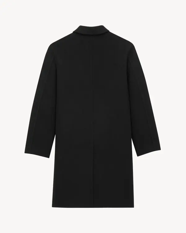 Saint Laurent Button Detailed Knee-length Coat