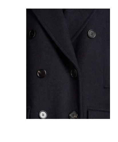 Max Mara Stylish Minimalist Double-breasted Coat
