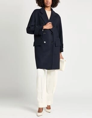 Max Mara Stylish Minimalist Double-breasted Coat