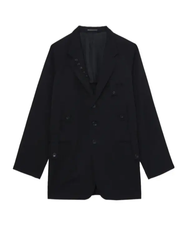 Yohji Yamamoto Single-breasted Wool Coat