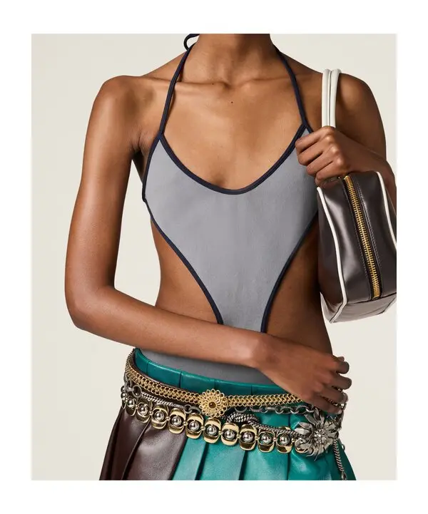 Miu Miu Technical Knit Swimsuit