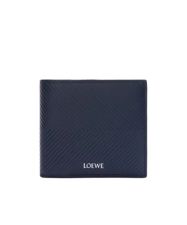 Loewe Bifold Coin Wallet In Textured Classic Calfskin