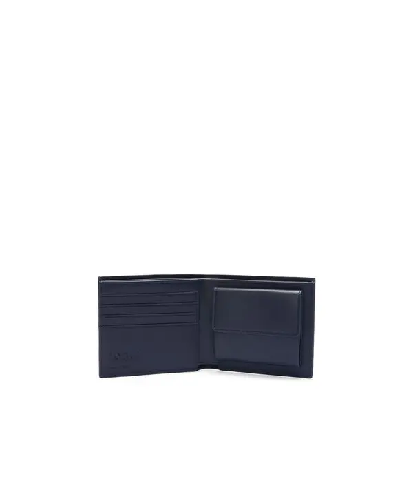 Loewe Bifold Coin Wallet In Textured Classic Calfskin