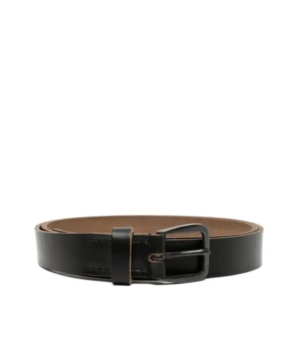 Yohji Yamamoto Logo-debossed Leather Belt