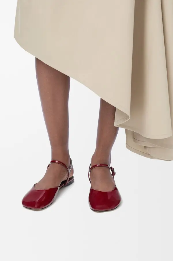 Loewe Square-toe Ballet Flat Sandals
