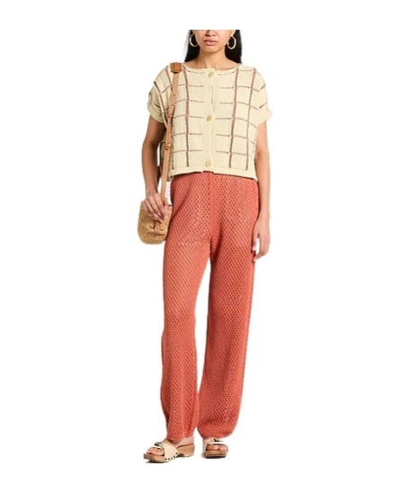 Brunello Cucinelli Open-knit Straight-leg Trousers