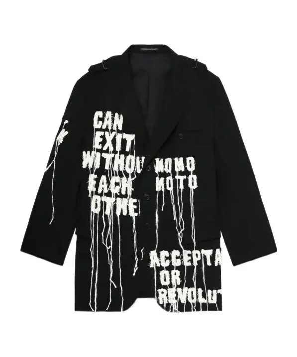 Yohji Yamamoto Embroidered Blazer