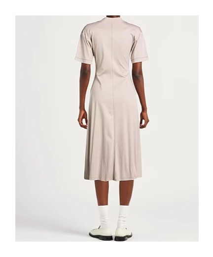 MAXCO. Midi T-shirt Dress With Round Neck And Short Sleeves