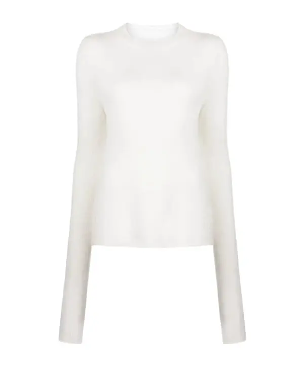 LOW CLASSIC Semi-sheer Fine-knit Jumper