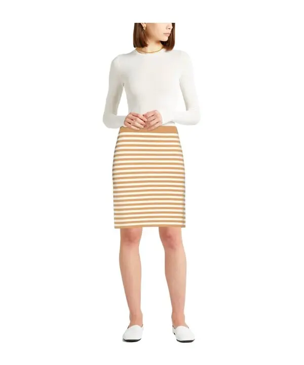 Max Mara Striped Knit Midi Skirt