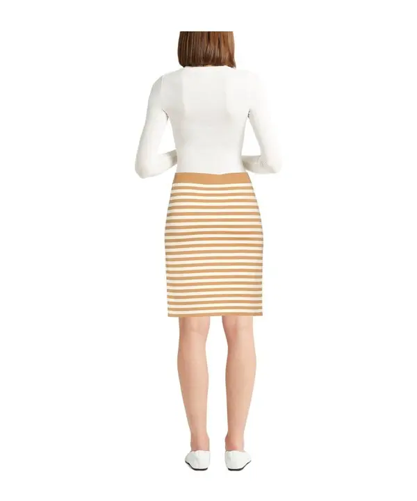 Max Mara Striped Knit Midi Skirt