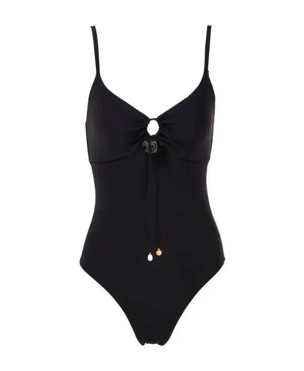 Tory Burch Ruched Cut-out One-piece Swimsuit