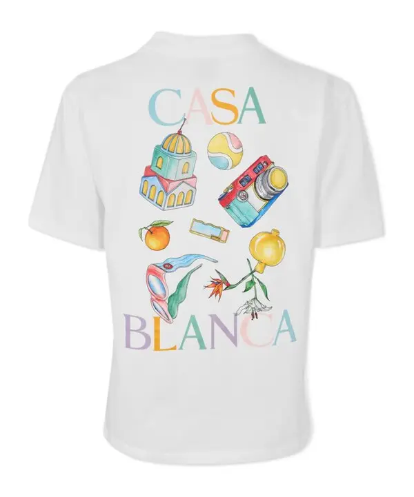 Casablanca Round-neck Printed T-shirt