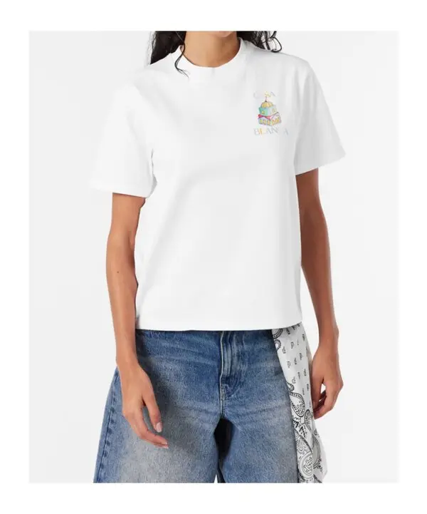 Casablanca Round-neck Printed T-shirt