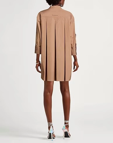 MAXCO. Solid-color Shirt Dress