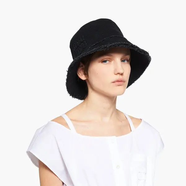 Miu Miu Embroidered Logo Bucket Hat