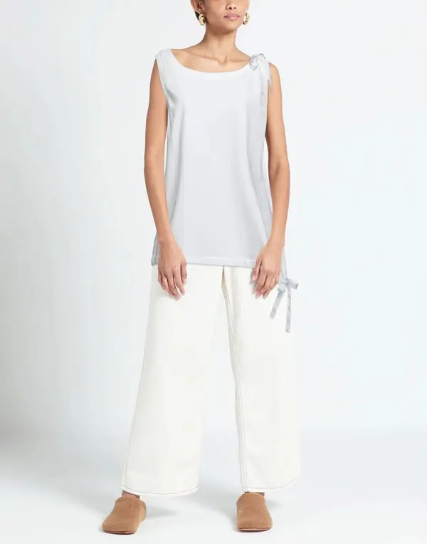 Sportmax Solid Sleeveless T-shirt