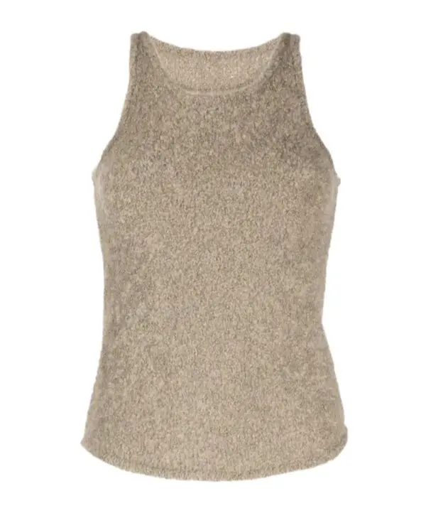 LOW CLASSIC Sleeveless Fleece Knitted Top