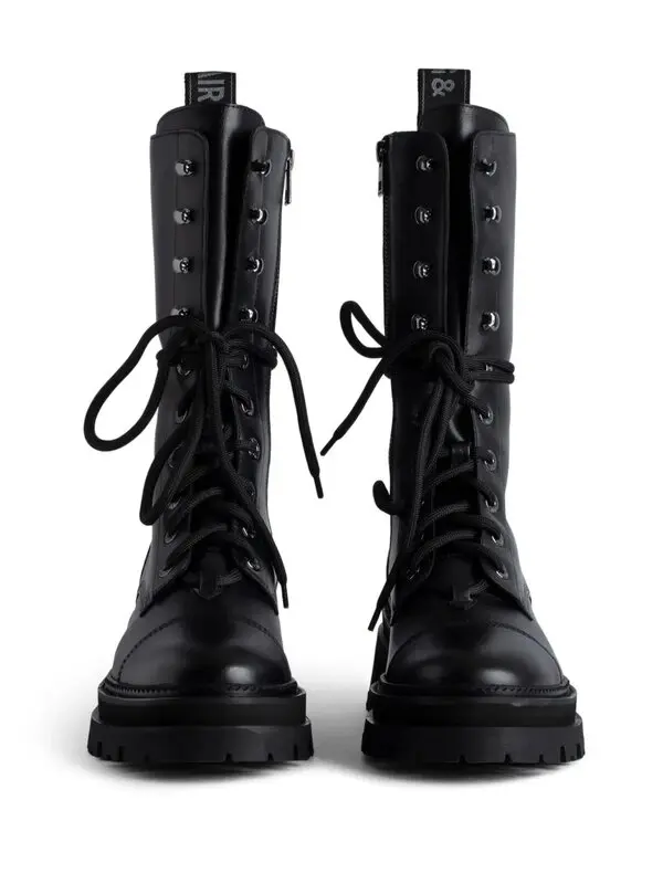 Zadig&Voltaire Lace-up Lug Sole Boots