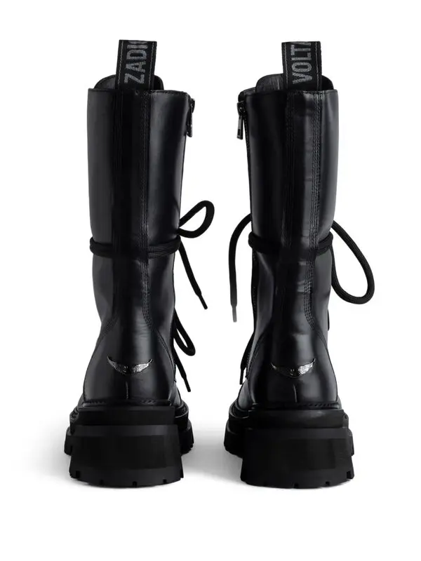 Zadig&Voltaire Lace-up Lug Sole Boots