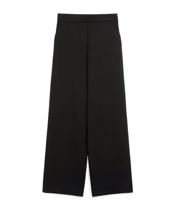 Max Mara High Waist Straight Leg Trousers - Black