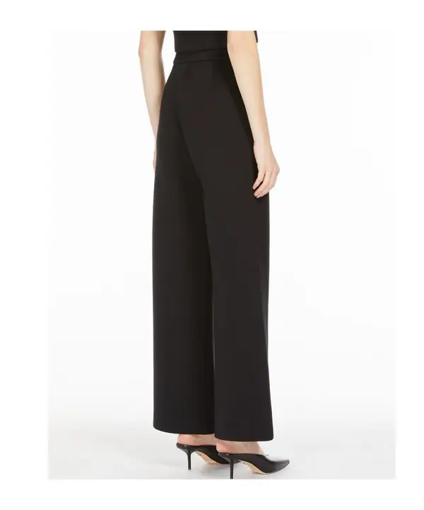 Max Mara High Waist Straight Leg Trousers - Black
