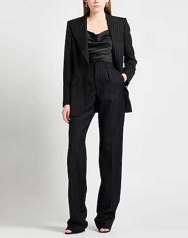 Saint Laurent High-waisted Pinstriped Wool Trousers