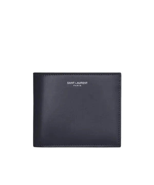 Saint Laurent East/west Wallet With Coin Purse In Smooth Leather - Black