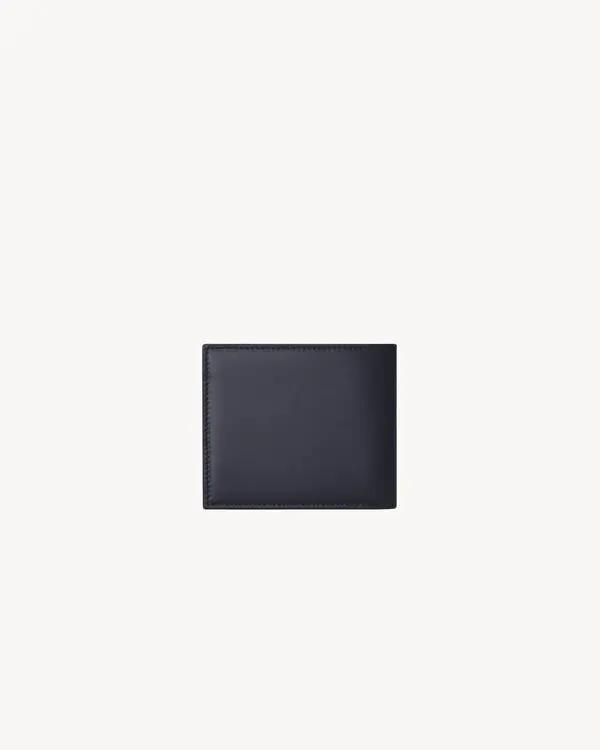 Saint Laurent East/west Wallet With Coin Purse In Smooth Leather - Black