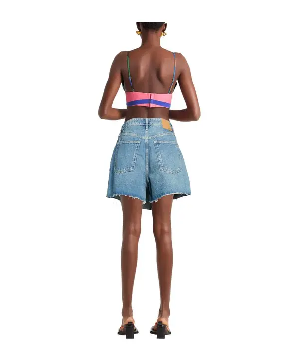Rag & Bone Medium Wash Asymmetrical Denim Skirt