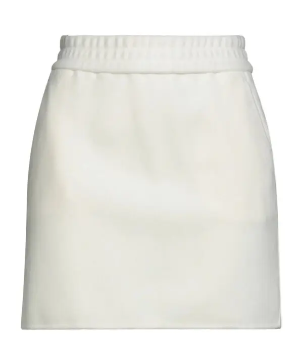 Max Mara Solid-color Flannel A-line Skirt