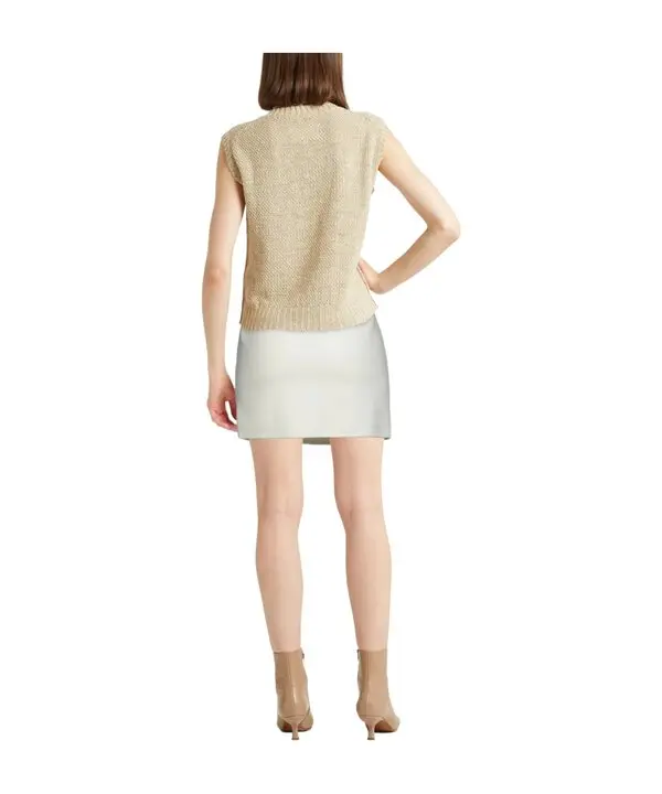 Max Mara Solid-color Flannel A-line Skirt