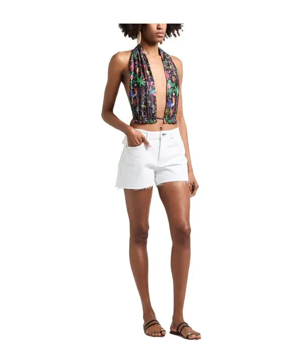 Rag & Bone Plain Colour Denim Shorts
