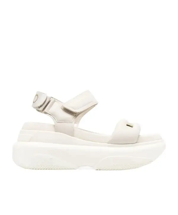 Liu Jo Open-toe Platform Sandals With Gold-tone Logo Plaque