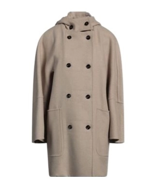 Max Mara Minimalist Double-breasted Long-sleeve Hooded Coat