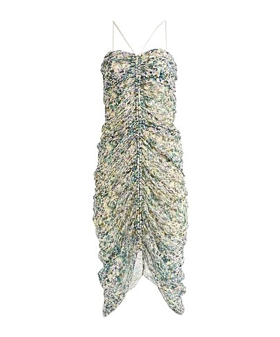 Isabel Marant Étoile Waisted Chiffon Printed Dress - Multicolor