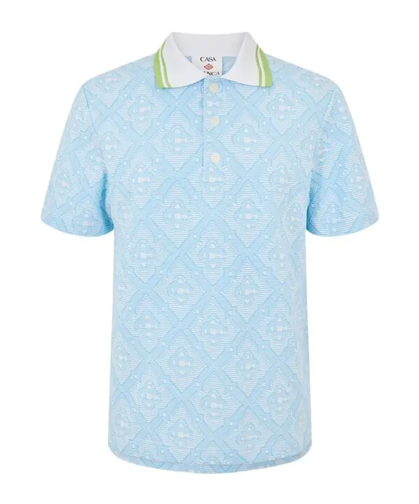 Casablanca Logo Jacquard Polo Shirt