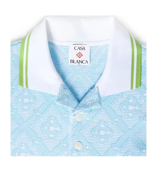 Casablanca Logo Jacquard Polo Shirt