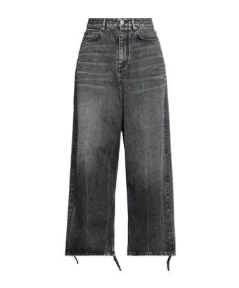 Balenciaga High Waist Wide Leg Jeans