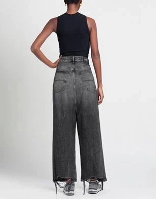 Balenciaga High Waist Wide Leg Jeans