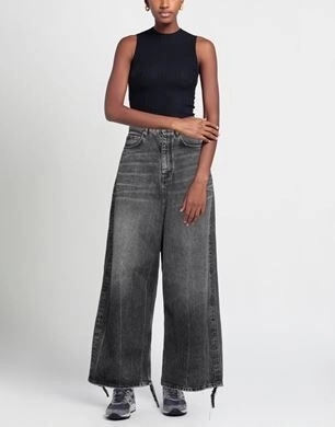 Balenciaga High Waist Wide Leg Jeans