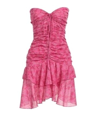 Isabel Marant Étoile Ruched Tiered Floral Mini Dress