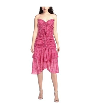 Isabel Marant Étoile Ruched Tiered Floral Mini Dress