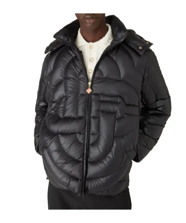 Casablanca Logo Quilted Down Jacket