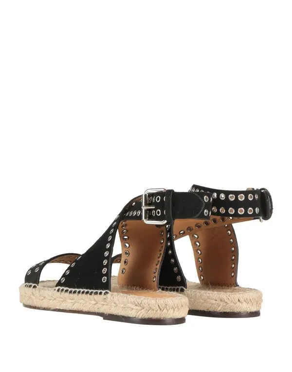 Isabel Marant Étoile Studded Espadrille Sandals - Black