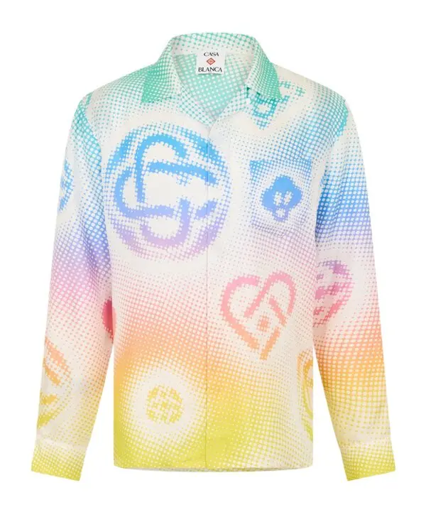 Casablanca Printed Long-sleeved Shirt - Multicolor